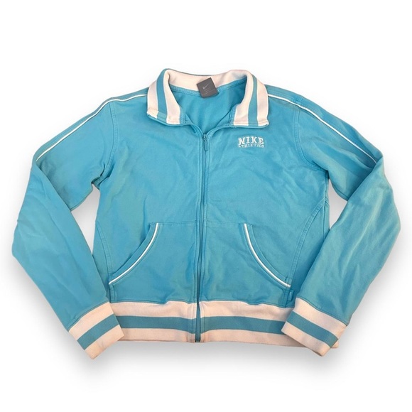 Nike | Tops | Vintage Y2k Nike Baby Blue Track Jacket | Poshmark